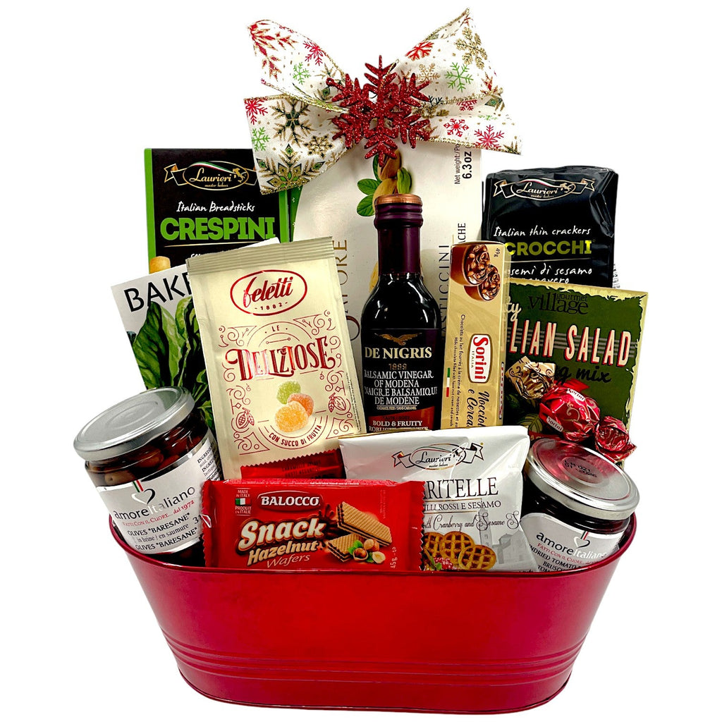 Little Italy Gourmet Feast Collection Italian Christmas Basket ...