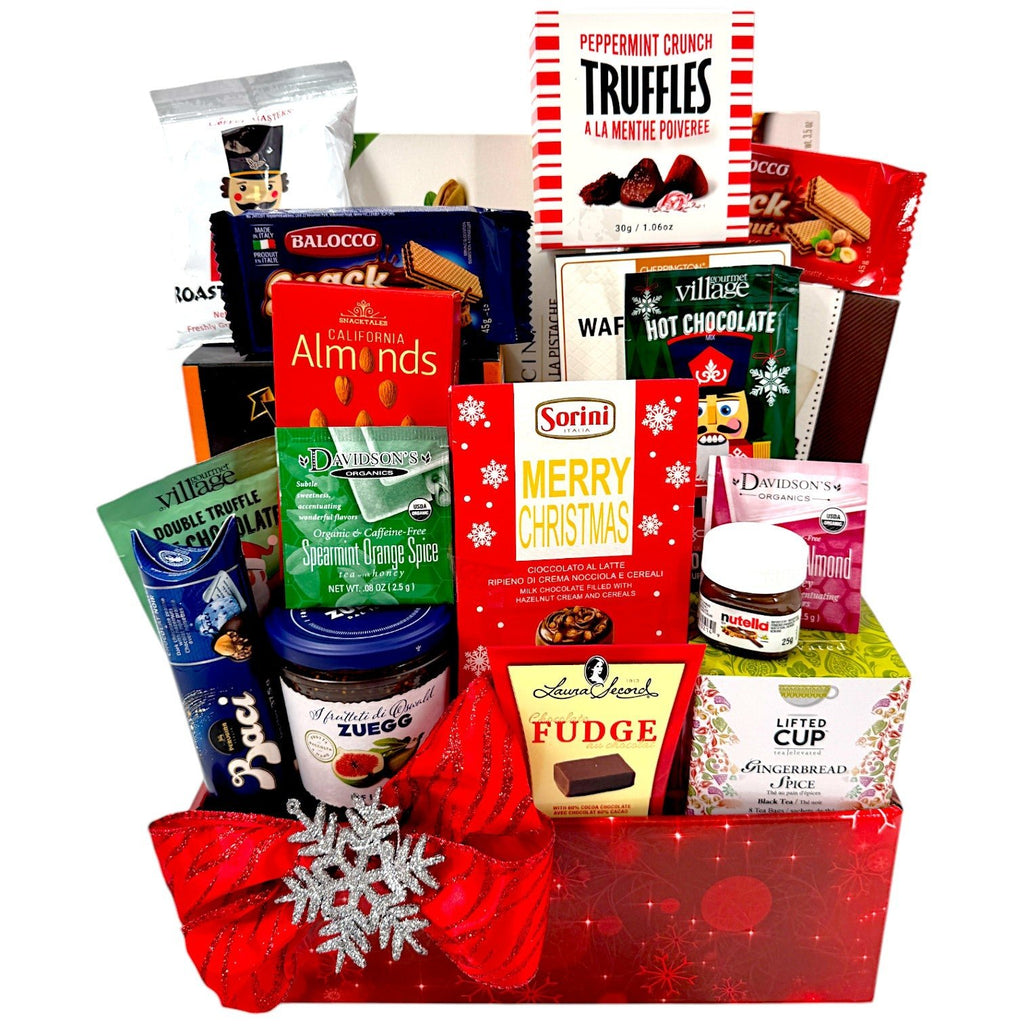 Christmas Celebration Gift Basket - Perfect Holiday Treats – Glitter ...