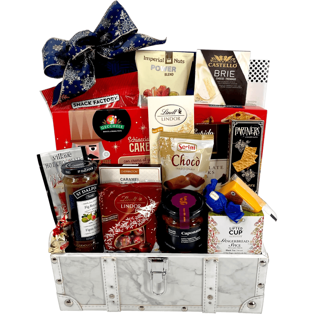 Deluxe Gourmet Sharing Party Gift Basket Gourmet Christmas Box ...