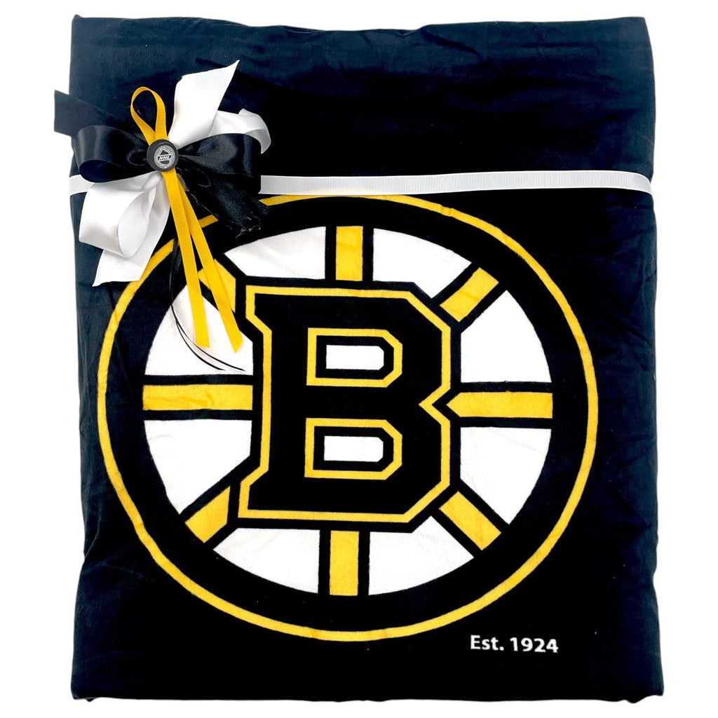 Lil' Bruin Fan: Boston Bruins Baby Blanket – Glitter Baskets