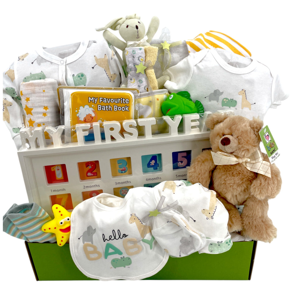 Rock-a-Bye Moments Gender Neutral Baby Gift Basket – Keepsakes ...