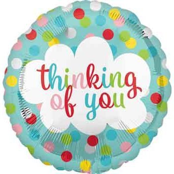 Modern Dots Thoughtful Balloon 9 inch – Glitter Baskets