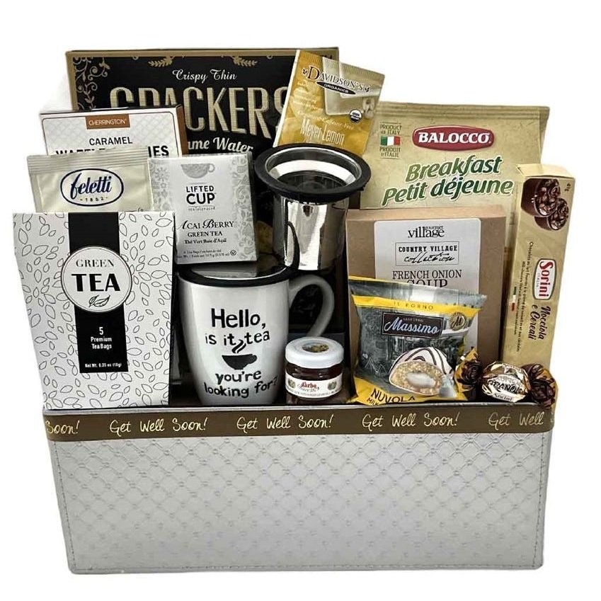 Soothing Get Well Delight | Glitter Gift Baskets – Glitter Baskets